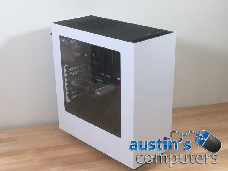 NZXT White Custom Built Desktop Computer - Austin's Computer Repair